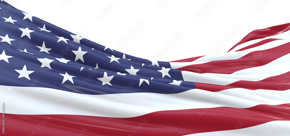 Symbolic Resilience: Stunning 3D USA Flag Portrays Resolute Spirit ...