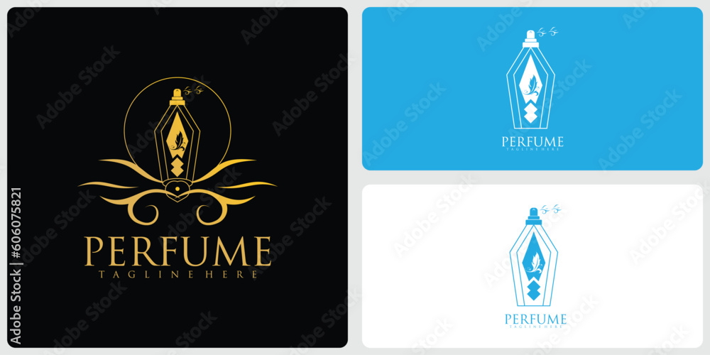 Simple and elegance Perfume logo design with modern style| premium ...