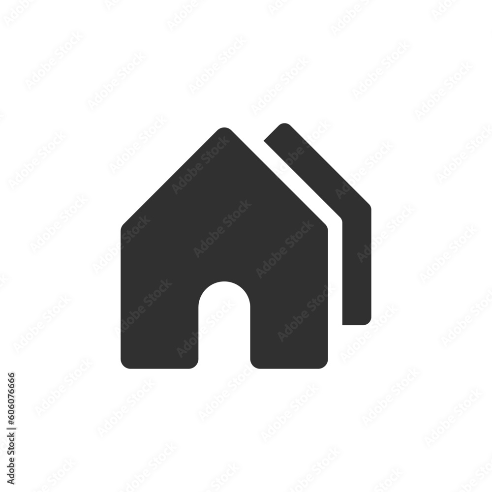 Minimal modern home, homepage, base, main page, house push button icon ...