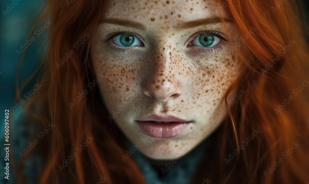 Beautiful red haired irish girl with blu eyes, red hair and lots of ...