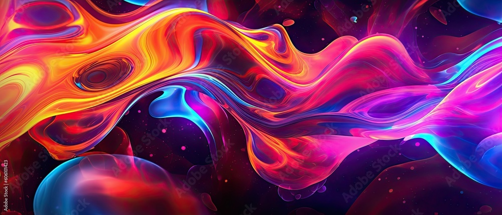 Abstract liquid background with a mixture of neon color. Backgrounds ...