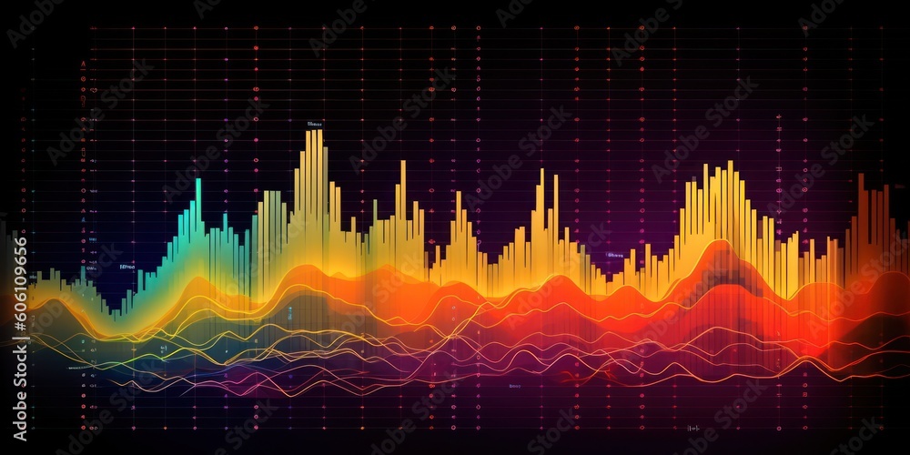 Seismological lines when measuring earthquakes. Seismological activity ...