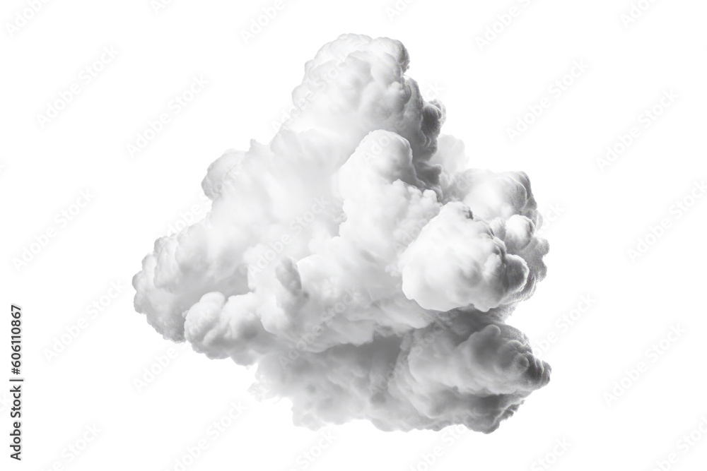 Cloud isolated on transparent background, single white cloud PNG ...