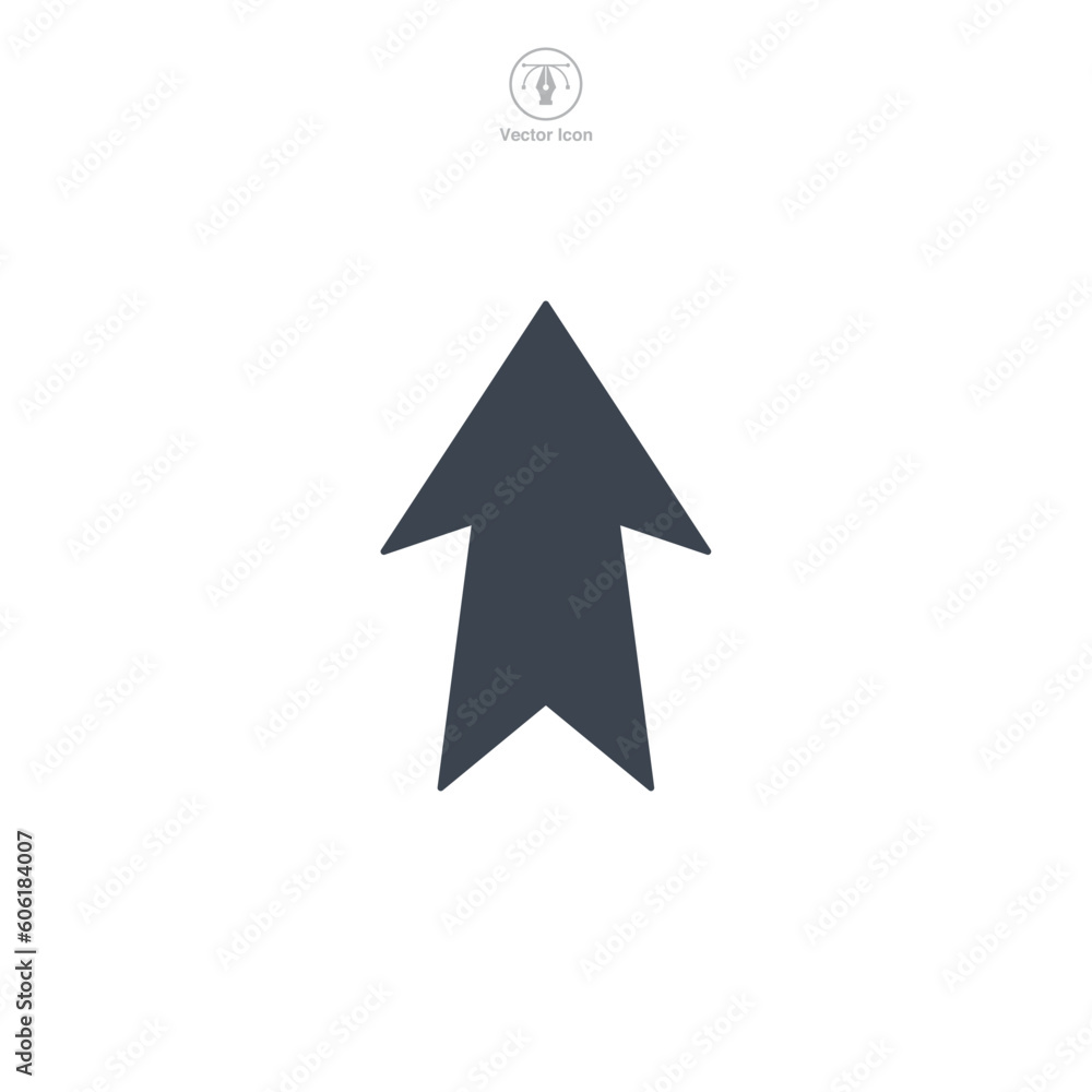 Up Arrow icon symbol template for graphic and web design collection ...