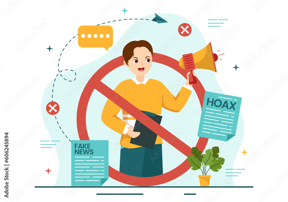 Fact Check Vector Illustration With Myths vs Facts News for Thorough ...