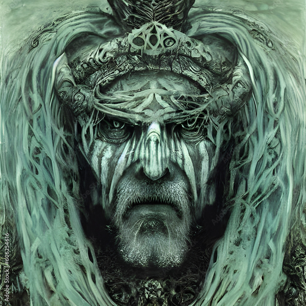 Viking north druid lich mermaid king wise old man god of death witch ...
