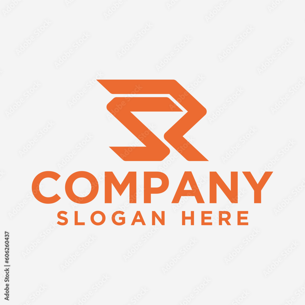 letter SR logo icon and vector Stock Vector | Adobe Stock