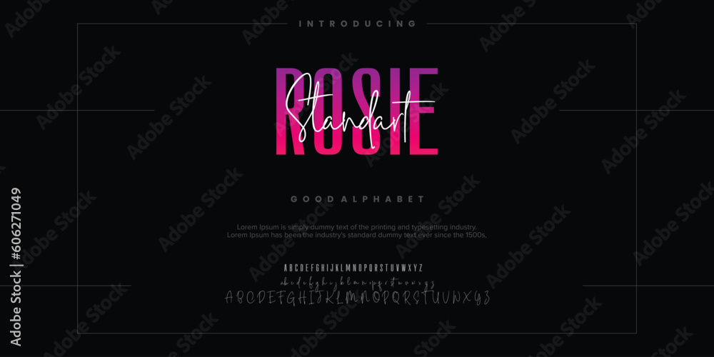 Abstract Double font alphabet. Minimal modern urban fonts for logo ...