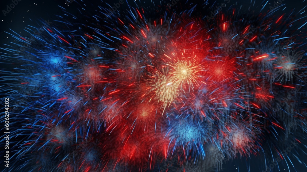 colorful cosmic firework created using generative AI tools Stock ...