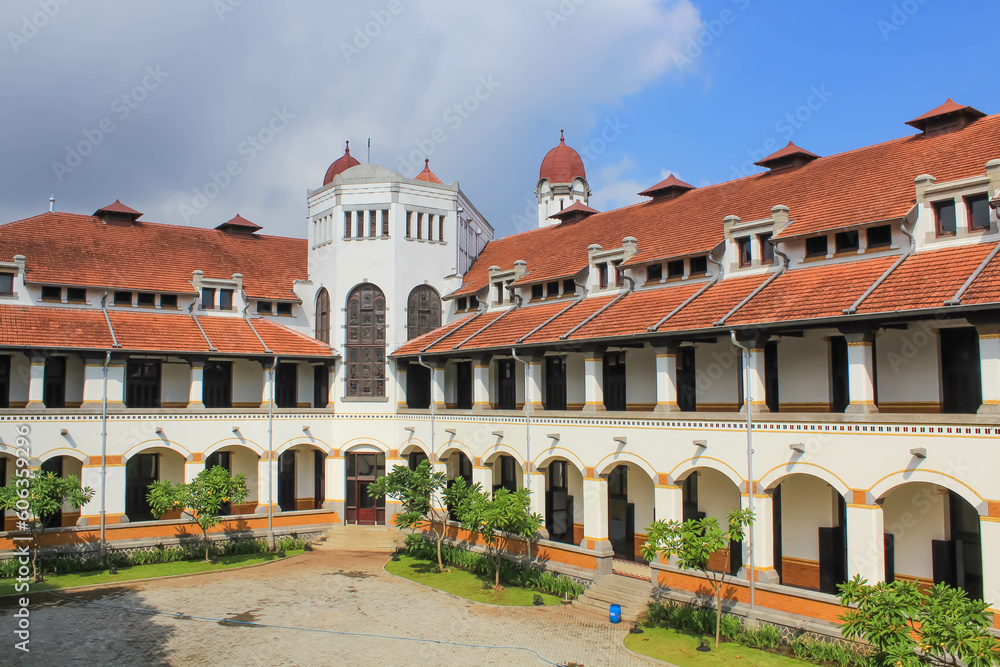 Historical heritage colonial dutch building Lawang Sewu, Semarang ...