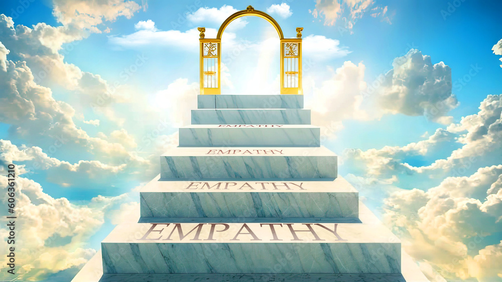 Empathy as stairs to reach out to the heavenly gate for reward, success ...