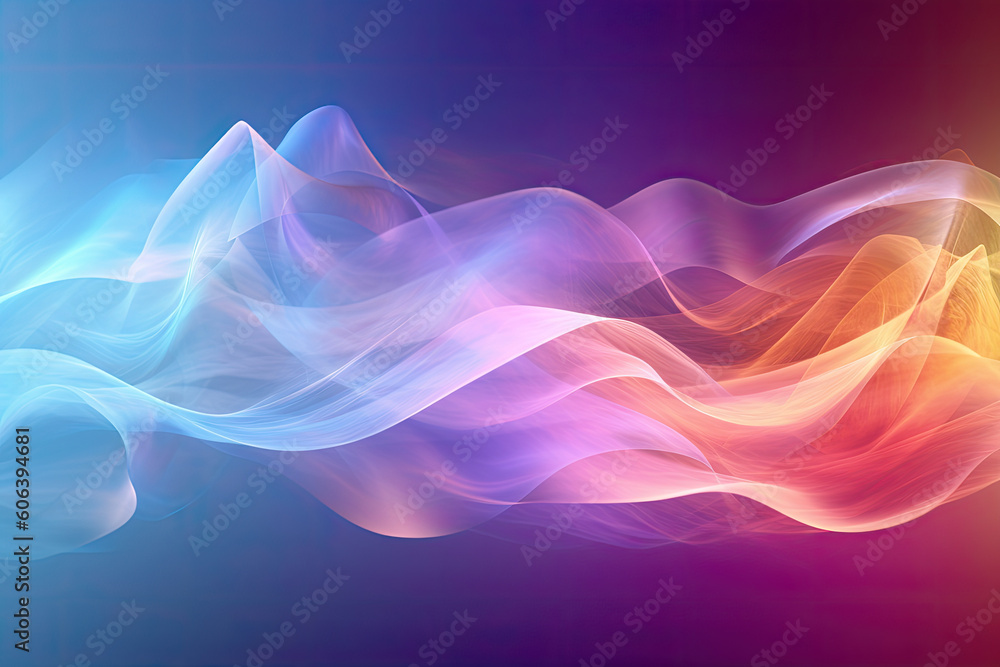 Futuristic Digital Banner, A Dynamic Confluence of Abstract 3D ...