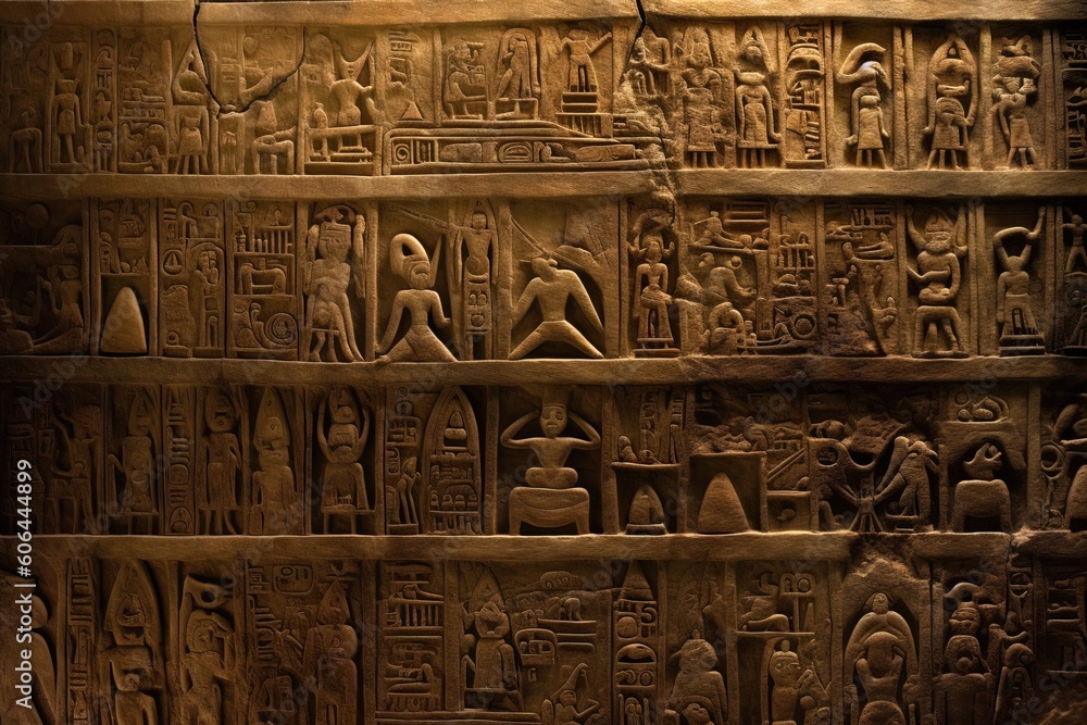 alien pyramid hyeroglyphs Spaceship UFO over pyramids. Aliens and ...