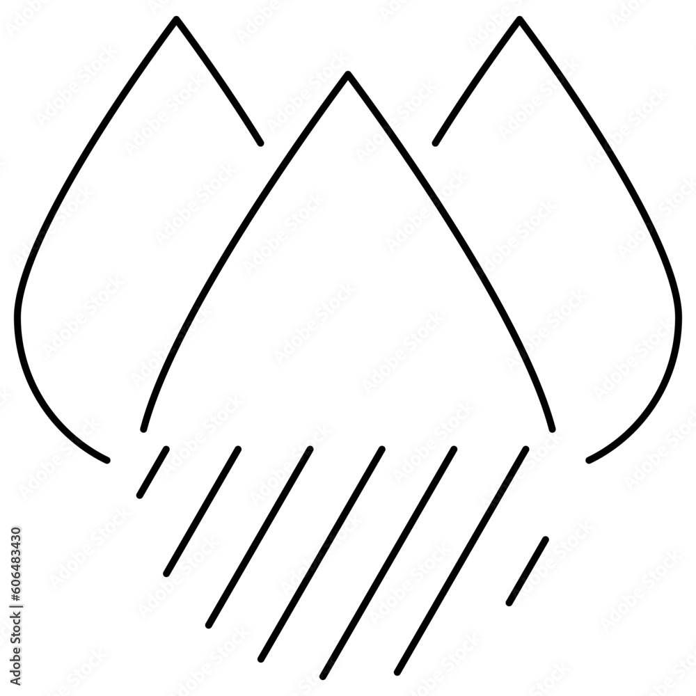 Simple outline modern minimal icon of the Water Specific Gravity ...