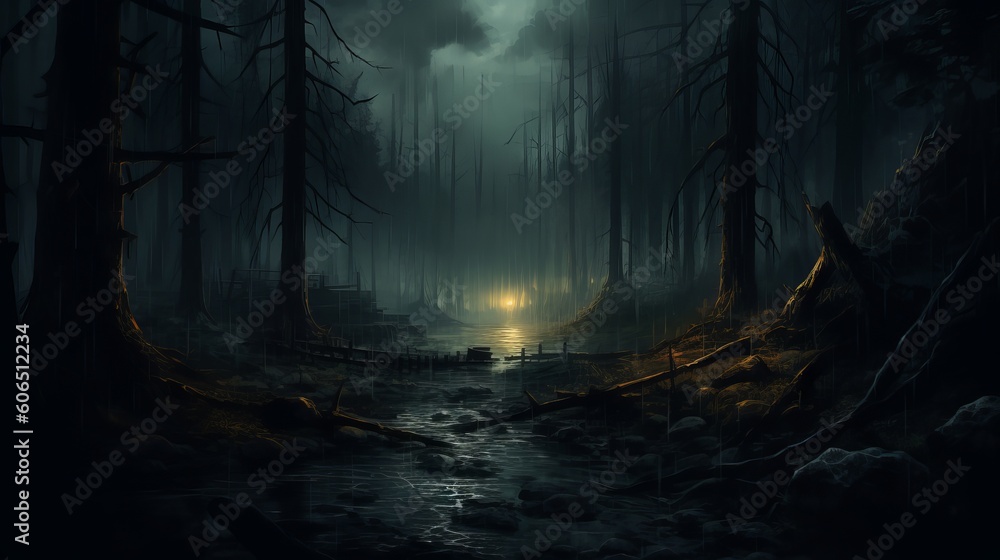 scary halloween background - dark horror background - spooky halloween ...