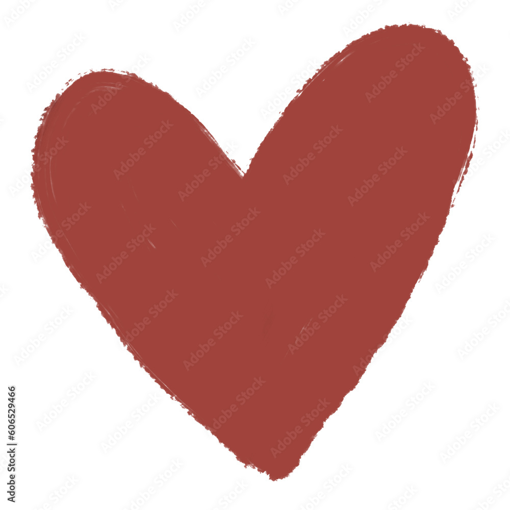 Ilustración CORAZON color sin fondo asimétrico textura Stock ...