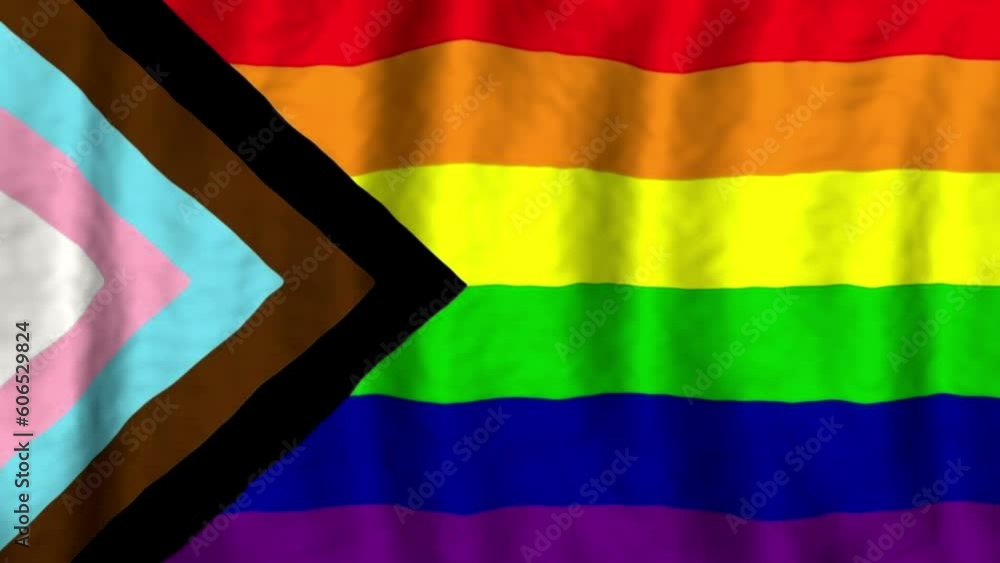 Progress pride flag looping animated background Stock Video | Adobe Stock