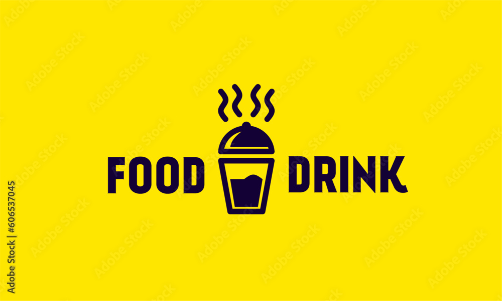 Drink and food logo design template. Drink and Eat Logo Design ...