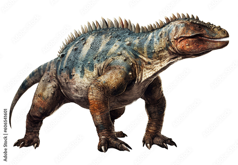Nodosaurus on transparent background. Generative AI. Stock Illustration ...