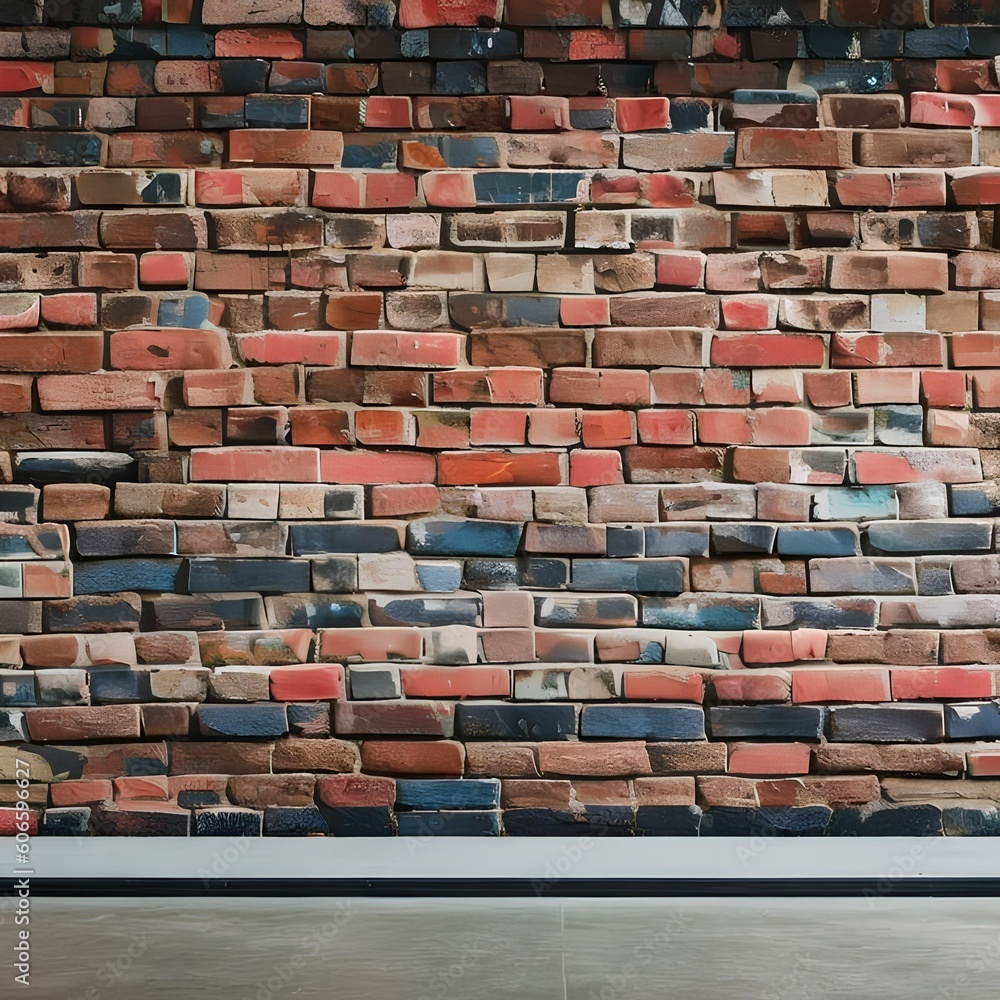 1210 Urban Brick Wall: A textured and urban background featuring an ...
