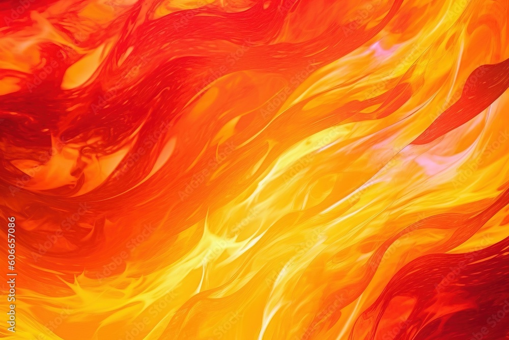 a close up of a red and yellow fire pattern on a white background with ...