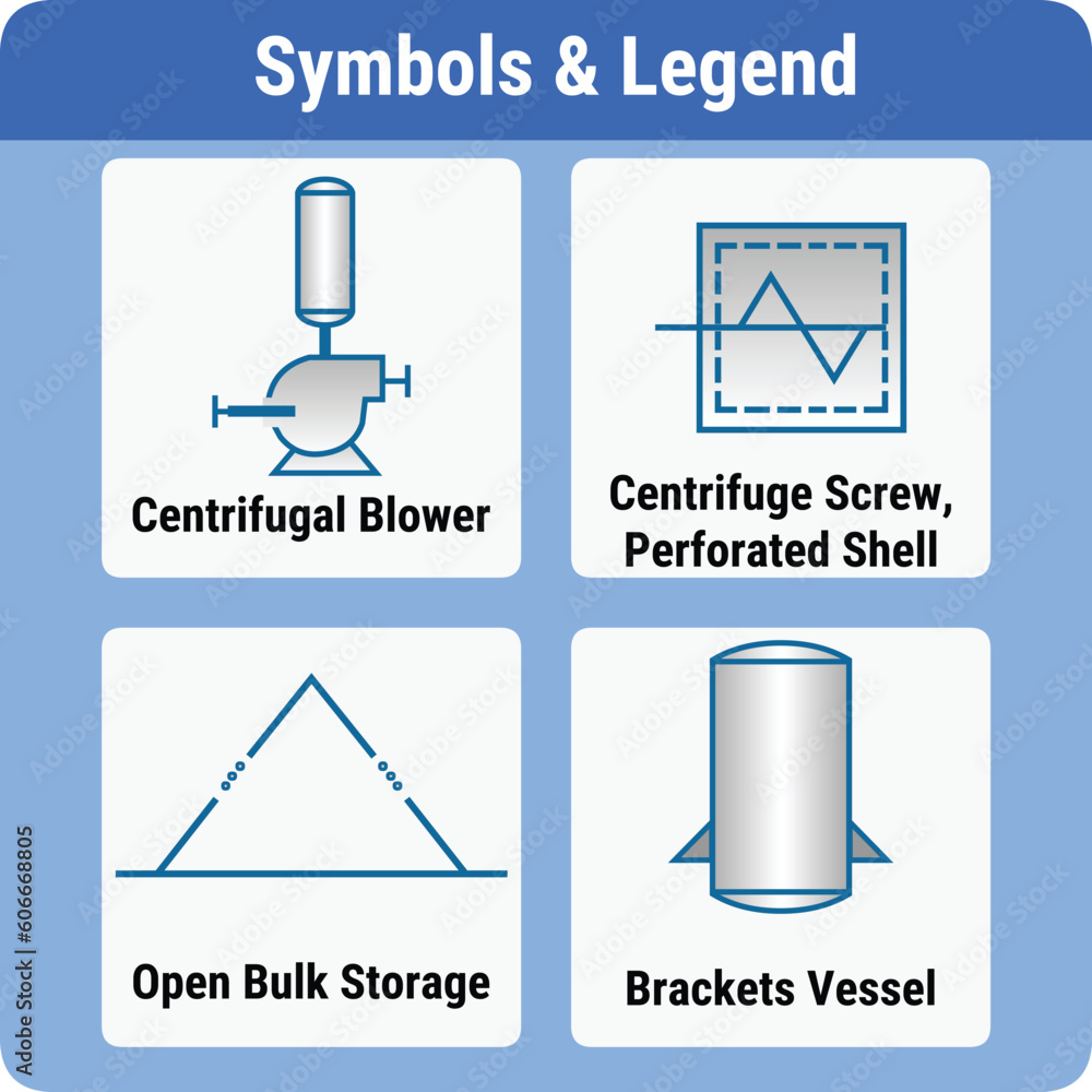 Vector Illustration for PID Symbols Legends Stock Vector | Adobe Stock