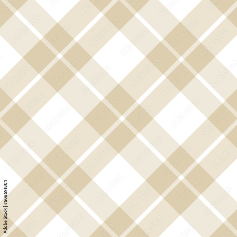 Seamless pattern in beige and white colors for plaid, fabric, textile ...