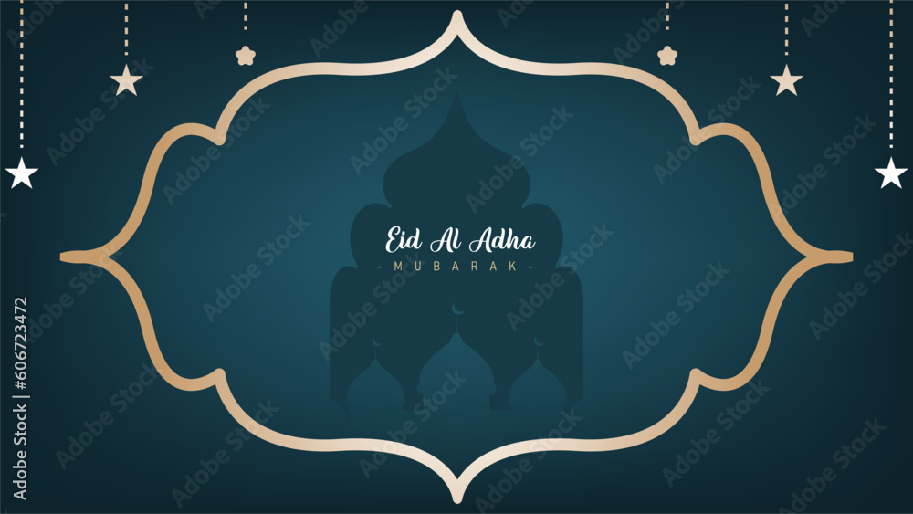 Minimalist and modern banner background design for Eid al-Adha ...