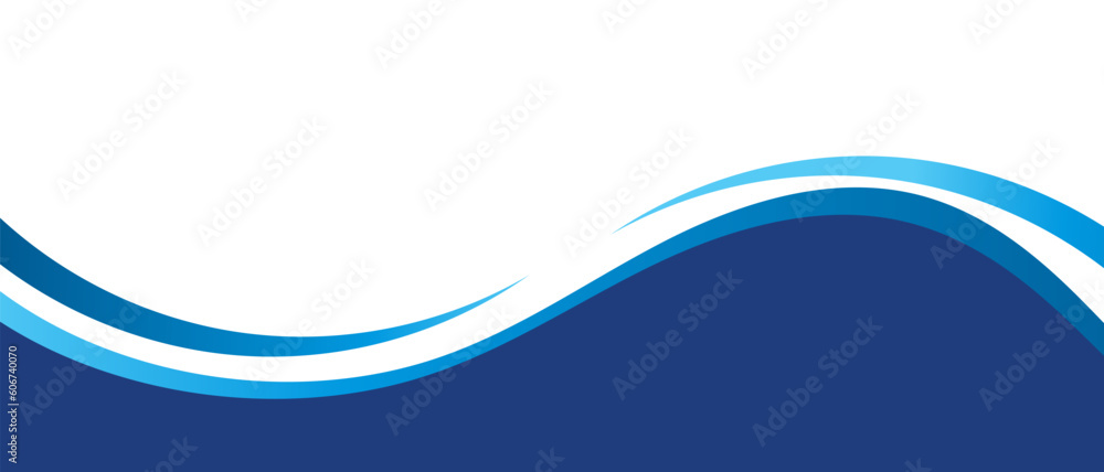 Blue and white business banner background Stock Vector | Adobe Stock