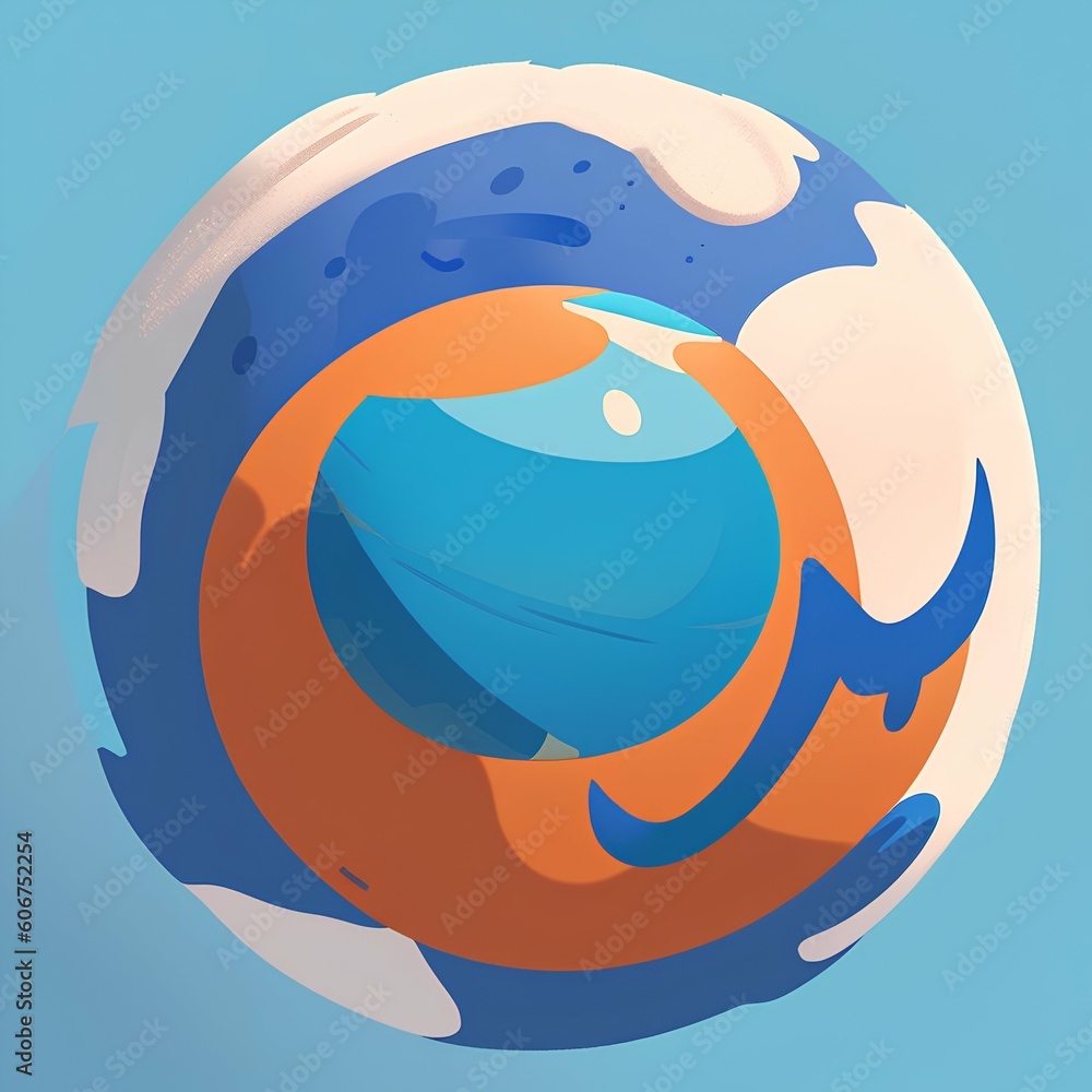 Stylized cartoon Jupiter planet isolated on white background. vector ...