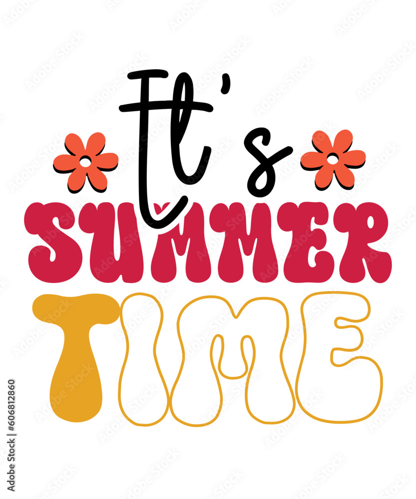 Summer svg bundle, retro summer svg, beach svg, vacation svg ...