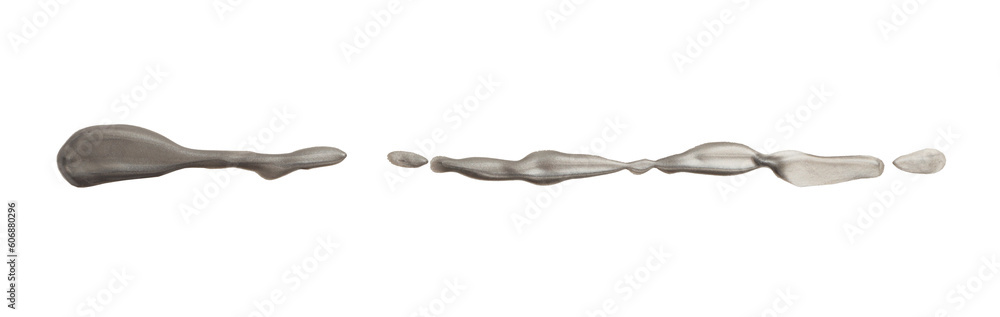 Png Silver glitter ink color smear brush stroke stain line blot on ...