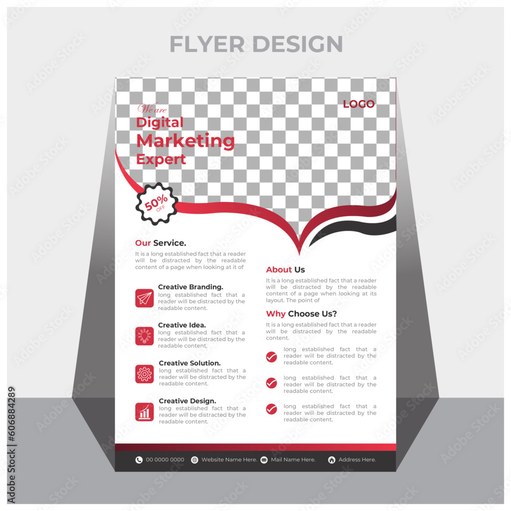 Business brochure flyer design a4 template , modern blue and green ...