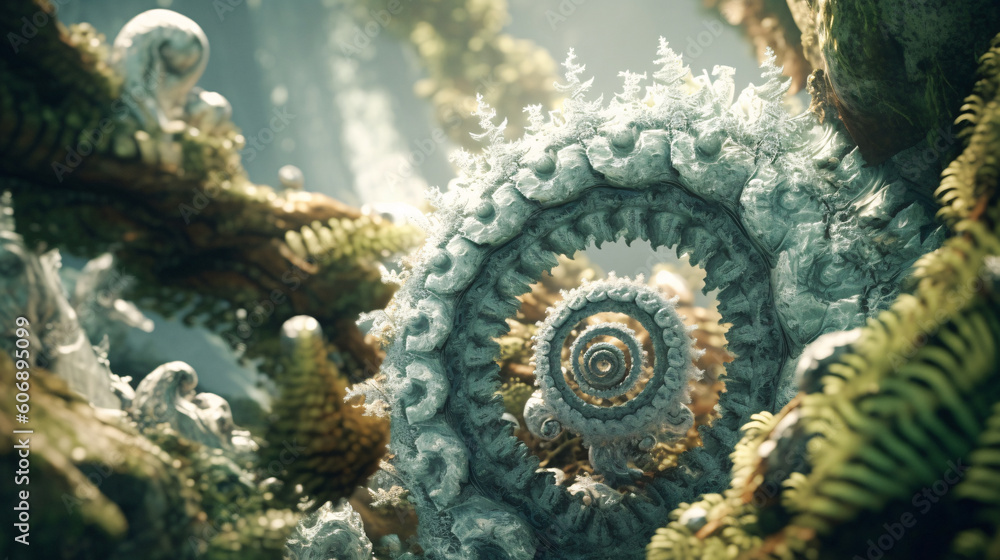 Beautifully generated mandelbrot fractals in vibrant colors of gold ...