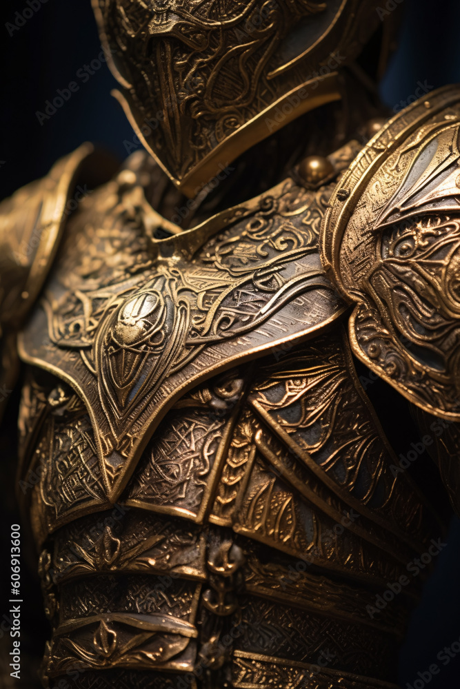 Fantasy Inspired Knight Armour Detail Stock Illustration | Adobe Stock
