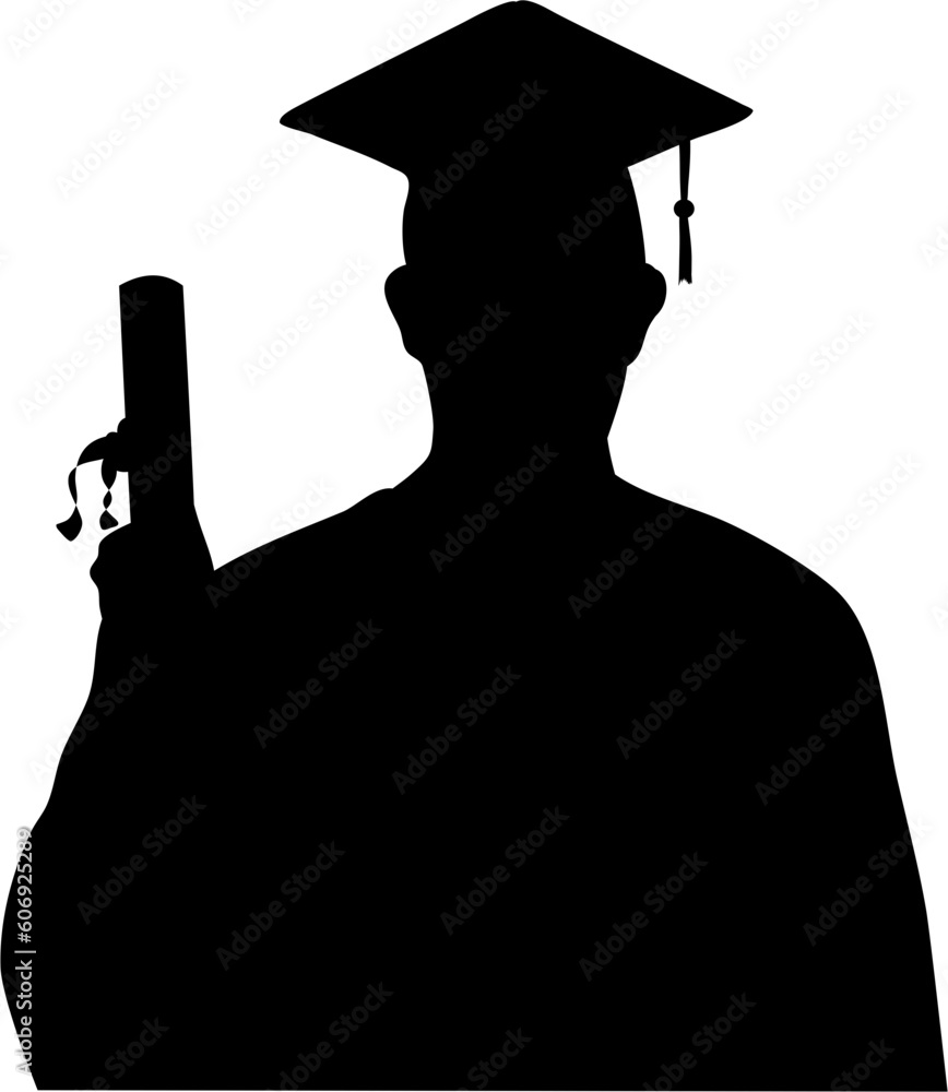 Male Graduation Silhouette