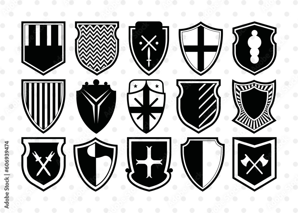 Heraldry Shield SVG, Shield Silhouette, Knight Shield Svg, Shield Shape ...
