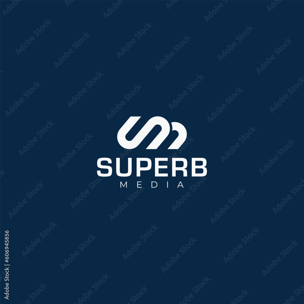 SM letter Logo for Super Media Very easy to edit vector template for ...