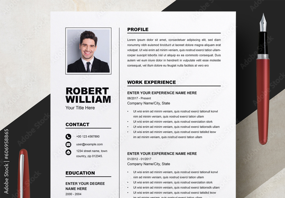 Marketing Resume Design Templates for Brand Builders Stock Template ...