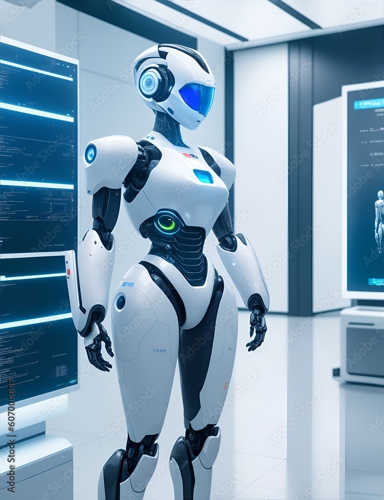 Technological Evolution: Hyper-Realistic Humanoid Female Robot in ...