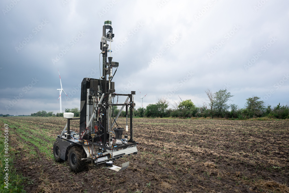 Autonomous robot for measuring soil quality in an agricultural field ...