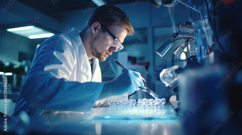 Laboratory techniques: Images portray scientists using tools such as ...