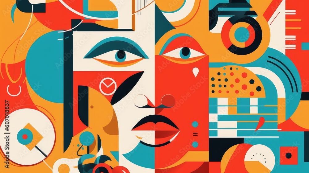 Branding and identity: Illustrations depict visual identities and ...