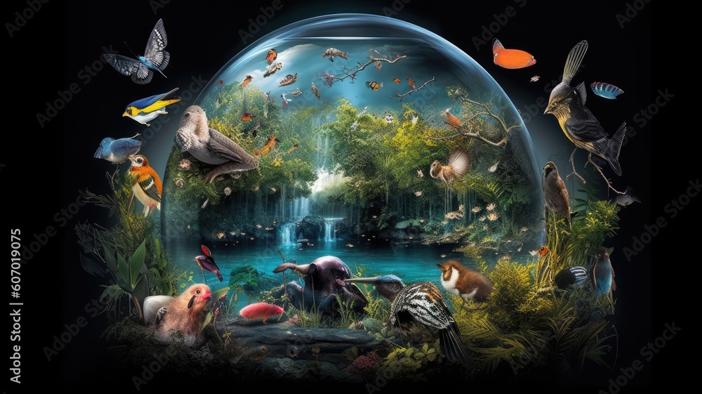 The study of preserving and protecting biodiversity and ecosystems to ...