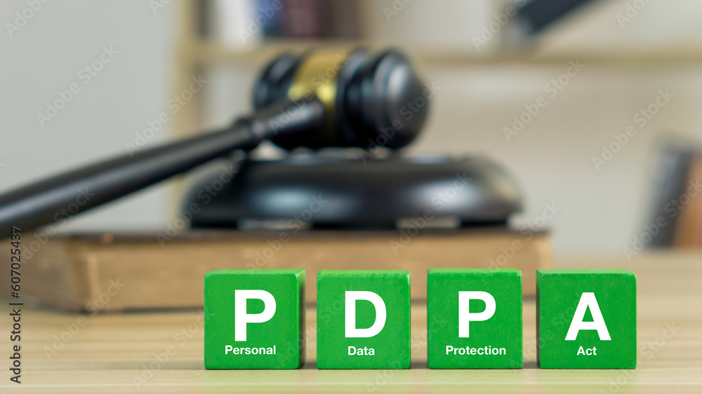 PDPA,Personal Data Protection Act concept.PDPA word on wooden blocks ...