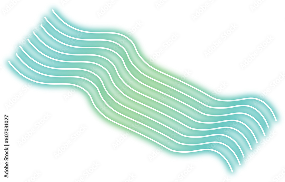 Neon bright lines png. Glowing green lines on transparent background ...