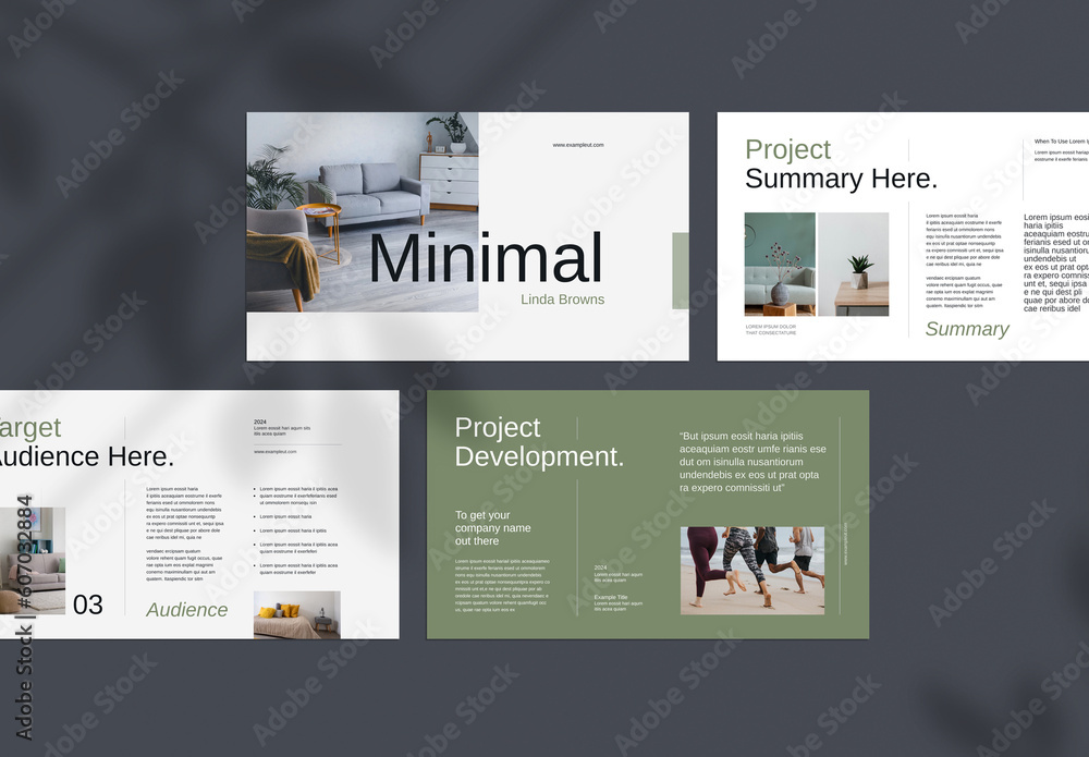 Minimal Presentation Layout Stock Template | Adobe Stock