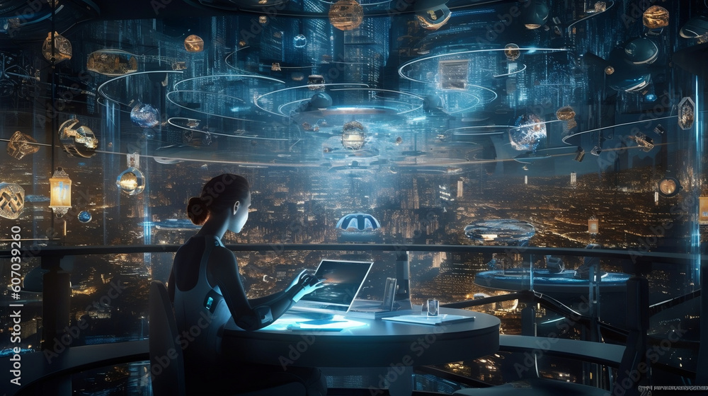 the integration of artificial intelligence to redefine the way we live and work, Generated AI ...