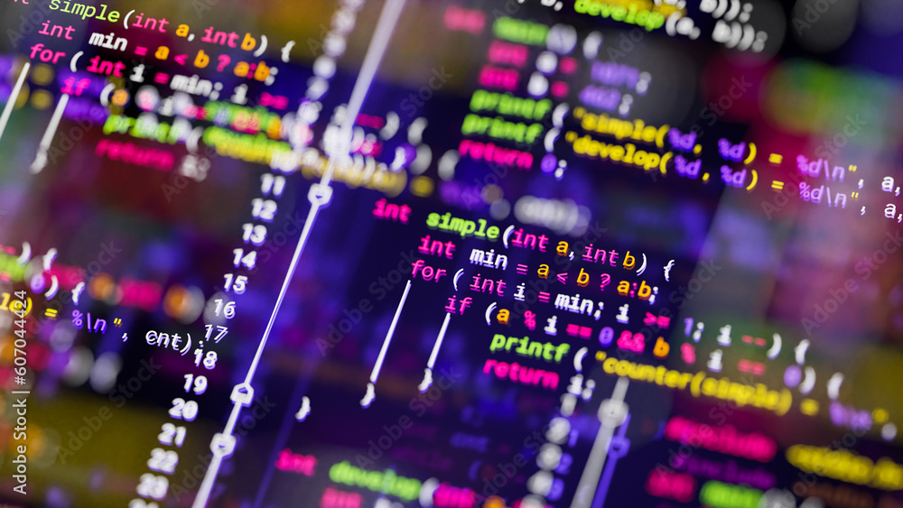 Coding Programming Developing Typing Script Source Languages Symbols Project Data Software