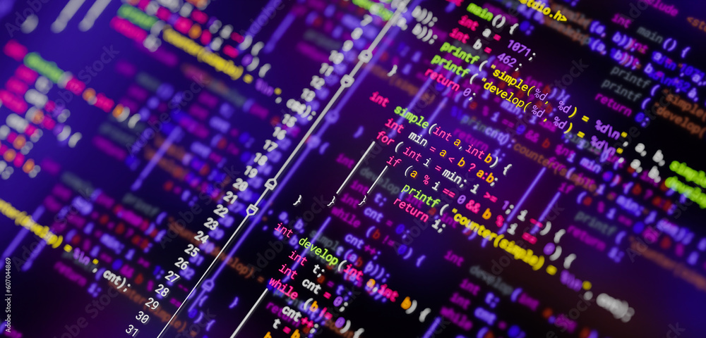 Coding Programming Developing Typing Script Source Languages Symbols Project Data Software